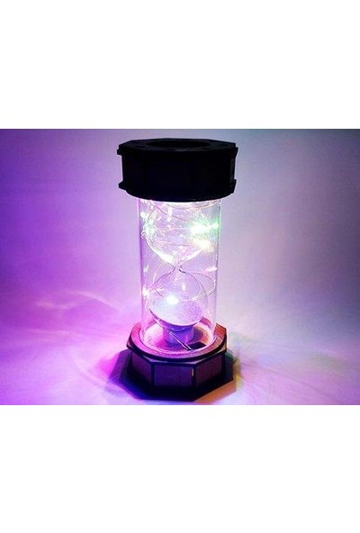 For You Işıklı Dekoratif Ahşap Kum Saati