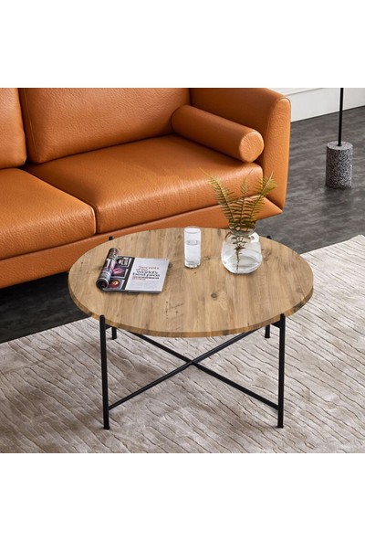 Weblonya Yuvarlak Orta Sehpa Yan Sehpa Mobilya 5184