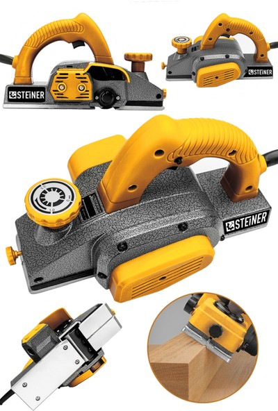 Steiner Germany Technology 3400 Watt Bakır Sargılı Metal Şanzıman Çift Bıçaklı Planya Rende Makinesi Sarı Steiner Germany Technology 3400 Watt Bakır Sargılı Metal Şanzıman Çift Bıçaklı Planya Rende Makinesi Sarı