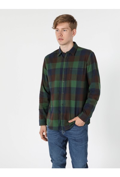 Colin's Haki Erkek Gömlek U.kol