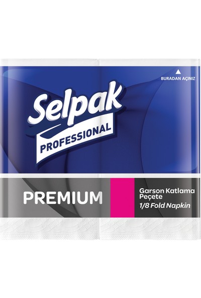 Selpak Professional Premium Garson Katlama Peçete 33X33 Cm 100 Lü 24 Paket 1 Koli