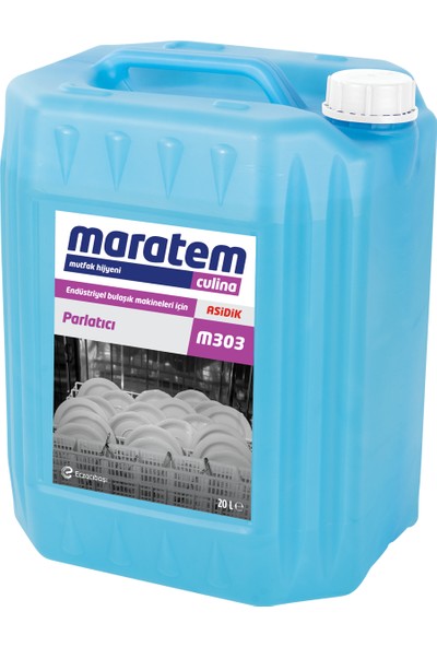 Maratem M303 Endüstriyel Bulaşık Makinaları İçin Parlatıcı 20L