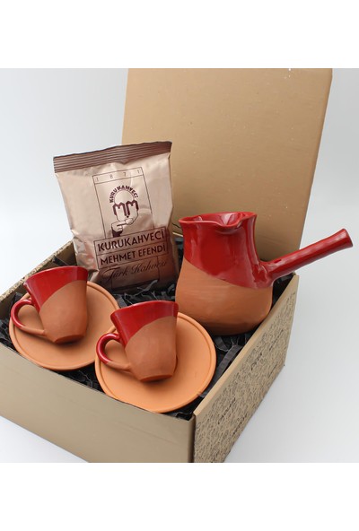 VegaGiftShop Toprak Çömlek El Yapımı Fincan Takımı & Mehmet Efendi Türk Kahvesi Seti VegaGiftShop Toprak Çömlek El Yapımı Fincan Takımı & Mehmet Efendi Türk Kahvesi Seti