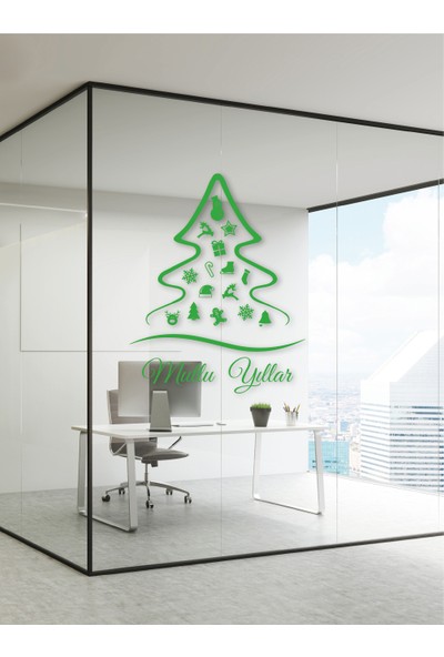 Atalya Reklam Yılbaşı Ağacı Sticker