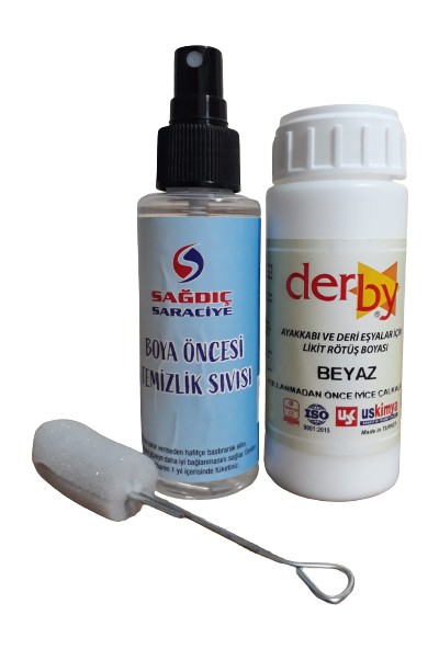 Derby Deri Eşya ve Ayakkabı Likit Bakım Rötuş Boyası ve Sağdıç Temizleme Sıvısı 100 ml Derby Deri Eşya ve Ayakkabı Likit Bakım Rötuş Boyası ve Sağdıç Temizleme Sıvısı 100 ml