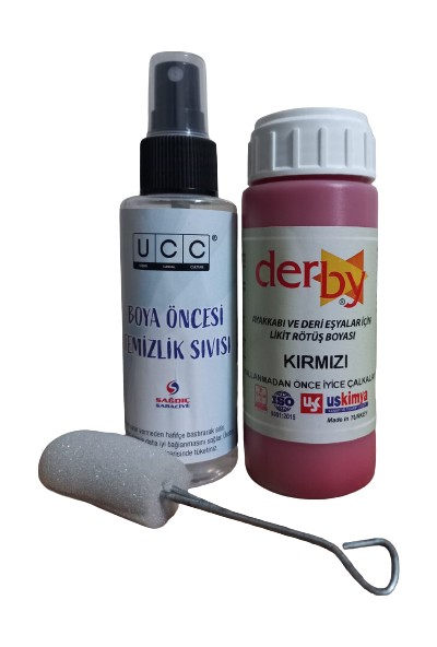 Derby Deri Eşya ve Ayakkabı Likit Bakım Rötuş Boyası ve Sağdıç Temizleme Sıvısı 100 ml Derby Deri Eşya ve Ayakkabı Likit Bakım Rötuş Boyası ve Sağdıç Temizleme Sıvısı 100 ml