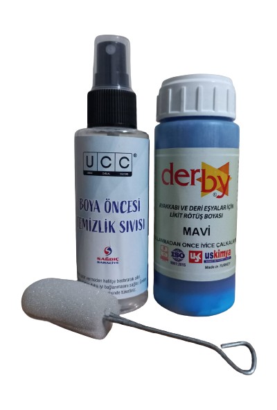 Derby Deri Eşya ve Ayakkabı Likit Bakım Rötuş Boyası ve Sağdıç Temizleme Sıvısı 100 ml Derby Deri Eşya ve Ayakkabı Likit Bakım Rötuş Boyası ve Sağdıç Temizleme Sıvısı 100 ml