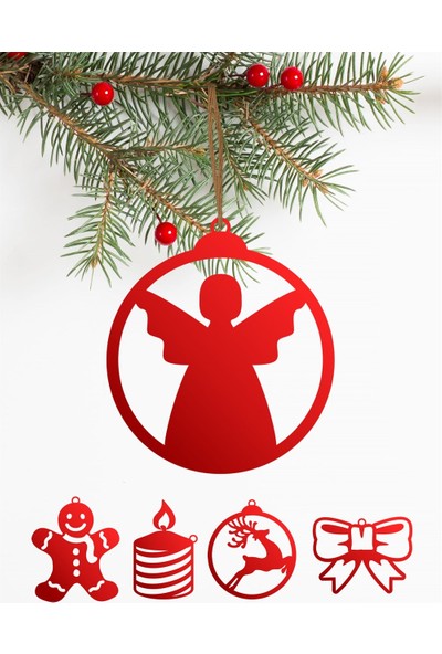 Altın Reklam Yılbaşı Ağaç Süsü 7