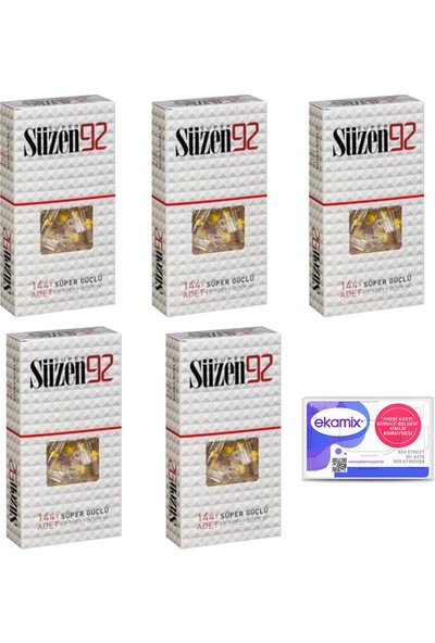 Süzen 92 Süzen 5li Filtreli Ağızlık 5 Paket x 144 Adet Süzen 92 Süzen 5li Filtreli Ağızlık 5 Paket x 144 Adet