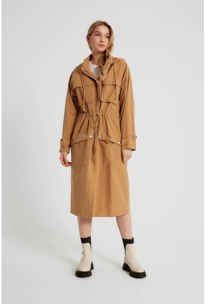 Robin D87048-21K Kadın Trençhoat