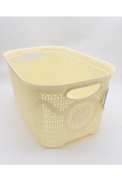 Asude Örgü Çamaşır Sepeti 35 Lt Sarı Asude Örgü Çamaşır Sepeti 35 Lt Sarı