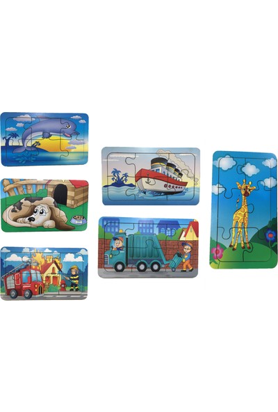 Trendy Toys Ahşap Puzzle Ilk Yapbozum 6 Adet 6 Parçalı 18X11CM Trendy Toys Ahşap Puzzle Ilk Yapbozum 6 Adet 6 Parçalı 18X11CM