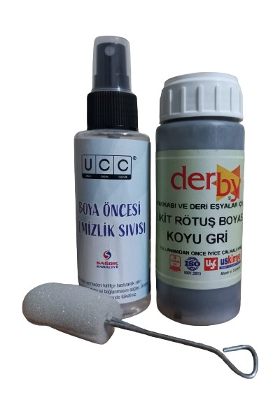 Derby Deri Eşya ve Ayakkabı Likit Bakım Rötuş Boyası ve Sağdıç Temizleme Sıvısı 100 ml Derby Deri Eşya ve Ayakkabı Likit Bakım Rötuş Boyası ve Sağdıç Temizleme Sıvısı 100 ml