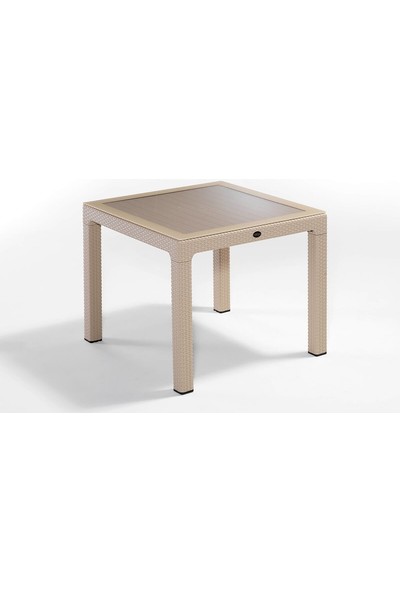 Violet 90 x 90 cm Rattan Trend Lüx Camlı Masa Violet 90 x 90 cm Rattan Trend Lüx Camlı Masa