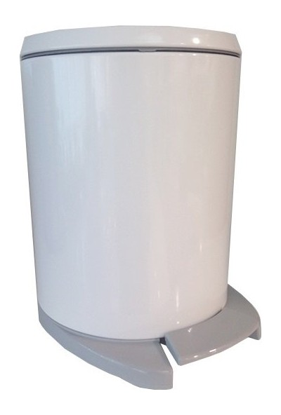 PRIMANOVA Cigo 6lt Pedallı Beyaz Çöp Kova