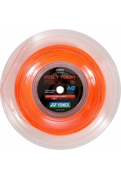 Yonex Poly Tour Rev 1.25 Rulo 200M Turuncu Tenis Kordajı Yonex Poly Tour Rev 1.25 Rulo 200M Turuncu Tenis Kordajı