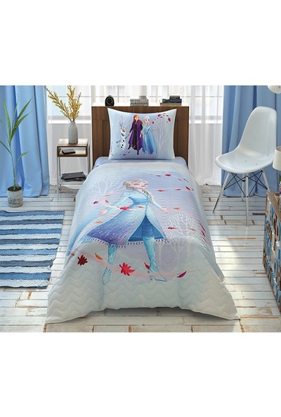 Taç Lisanslı Tek Kişilik Kapitone Nevresim Takımı Frozen 2 Breeze Taç Lisanslı Tek Kişilik Kapitone Nevresim Takımı Frozen 2 Breeze