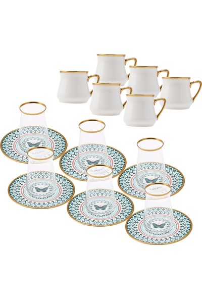 Emsan Mariposa 18 Parça Çay Kahve Seti Emsan Mariposa 18 Parça Çay Kahve Seti