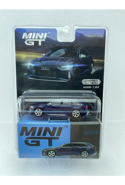 Mini GT Mijo Mini Gt Audi Rs 6 Avant Navarra Blue Metallic 1:64