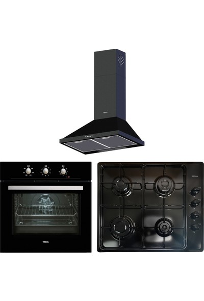 Teka Chef 3 Ankastre Set (HE 715 BK Fırın + HLX 60 AI AL BK Ocak + DBT 60 BK Davlumbaz) Siyah 64000462 Teka Chef 3 Ankastre Set (HE 715 BK Fırın + HLX 60 AI AL BK Ocak + DBT 60 BK Davlumbaz) Siyah 64000462