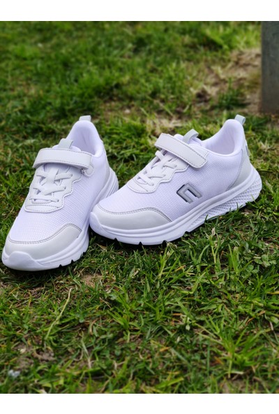 Darklow Çocuk Taban Günlük Cırtlı Bağcıklı Spor Ayakkabı Beyaz Darklow Çocuk Taban Günlük Cırtlı Bağcıklı Spor Ayakkabı Beyaz