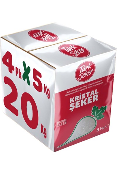 Türk Şeker Toz Şeker 20KG (4pk*5kg)