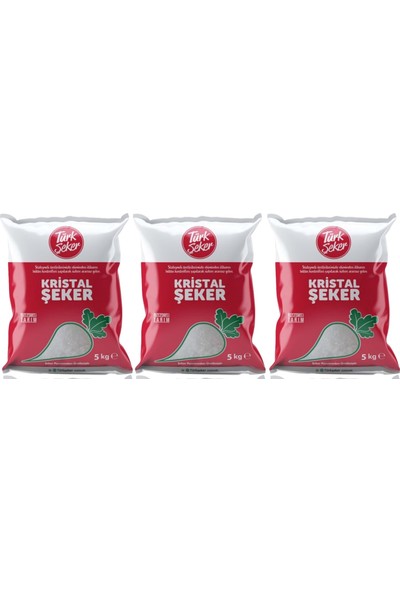 Türk Şeker Toz Şeker 15KG (3pk*5kg)