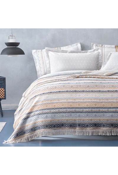 Yataş Bedding Lina Tek Kişilik Pamuk Battaniye - Safran