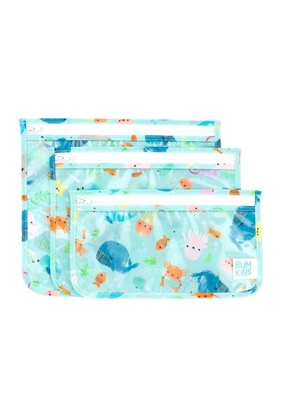 Bumkins Şeffaf Seyahat Çantası - Ocean Life Bumkins Şeffaf Seyahat Çantası - Ocean Life