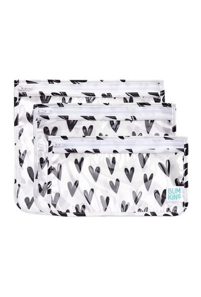 Bumkins Şeffaf Seyahat Çantası - Hearts Bumkins Şeffaf Seyahat Çantası - Hearts