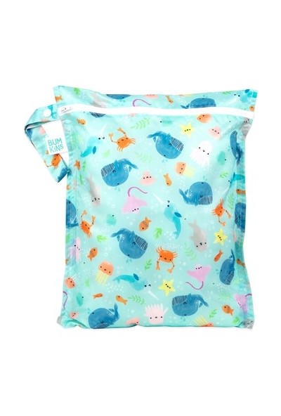 Bumkins Islak/kirli Çantası - Ocean Life