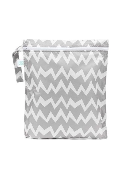 Bumkins Islak/kirli Çantası - Gray Chevron Bumkins Islak/kirli Çantası - Gray Chevron