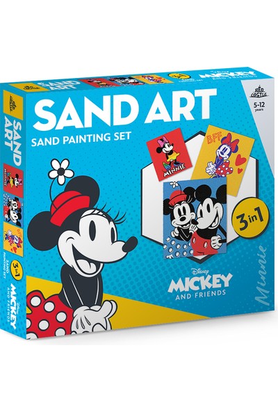 Red Castle Sand Art Disney Mickey and Friends Kum Boyama Seti