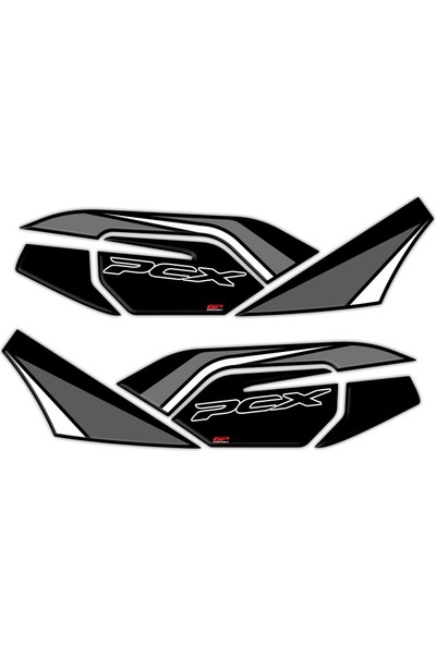 Gp Kompozit Honda Pcx 125 2021 Uyumlu Yan Alt Ayak Pad Gri