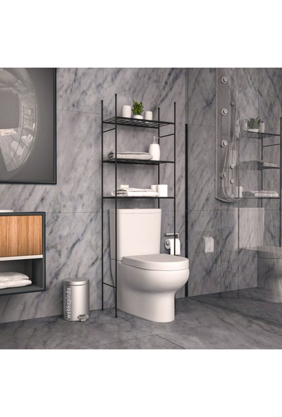 Won Home Klozet Üstü Metal Raf Banyo Düzenleyici Metal Raf Havluluk Won Home Klozet Üstü Metal Raf Banyo Düzenleyici Metal Raf Havluluk