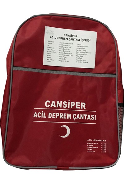Cansiper Acil Deprem Çantası Büyük