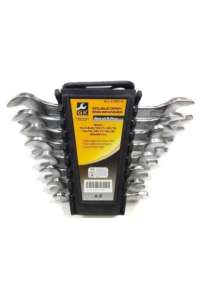 Masho Trend Gk Tools 8 Li Çatal Ağız Anahtar Takımı - 8 Adet Düz Anahtar Seti - Paslanmaz Anahtar Seti Masho Trend Gk Tools 8 Li Çatal Ağız Anahtar Takımı - 8 Adet Düz Anahtar Seti - Paslanmaz Anahtar Seti