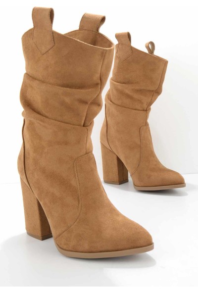 Bambi Taba Süet Kadın Bot & Bootie K02527200602