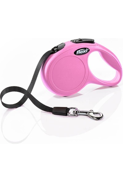 Flexi New Classic Şerit Otomatik Gezdirme Tasması ( x s) 3m Pembe Flexi New Classic Şerit Otomatik Gezdirme Tasması ( x s) 3m Pembe