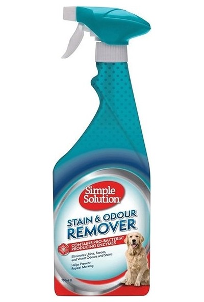 Simple Solution Köpek Leke ve Koku Giderici Sprey 750ml Simple Solution Köpek Leke ve Koku Giderici Sprey 750ml