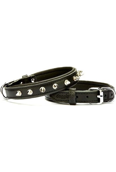 Doggie Comfort Deri Çivili Köpek Boyun Tasması Medium Siyah 2 x 35-40 cm Doggie Comfort Deri Çivili Köpek Boyun Tasması Medium Siyah 2 x 35-40 cm