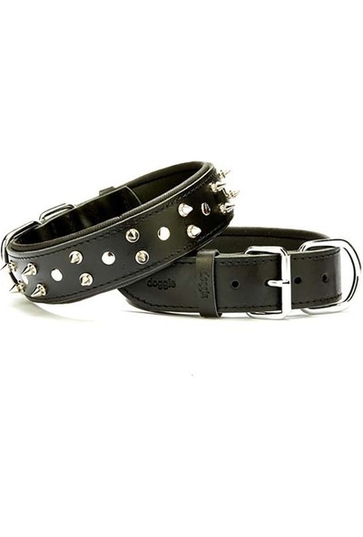Doggie Comfort Deri Çivili Köpek Boyun Tasması Medium Siyah 4 x 52-60 cm Doggie Comfort Deri Çivili Köpek Boyun Tasması Medium Siyah 4 x 52-60 cm