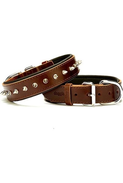 Doggie Comfort Deri Çivili Köpek Boyun Tasması Large Kahverengi 3.5 x 52-60 cm Doggie Comfort Deri Çivili Köpek Boyun Tasması Large Kahverengi 3.5 x 52-60 cm