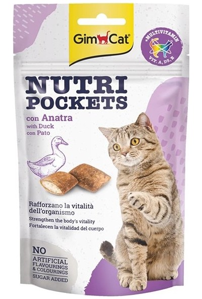 Gimcat Nutri Pockets Ördekli Kedi Ödül Maması 60 gr Gimcat Nutri Pockets Ördekli Kedi Ödül Maması 60 gr