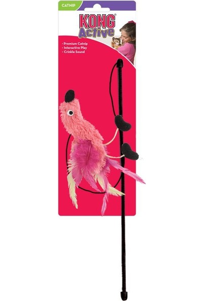 Kong Kedi Peluş Oyuncaklı Kedi Oltası 47cm