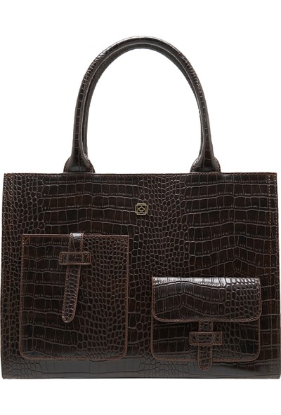 Desa Carey Kahve Kadın El Çantası