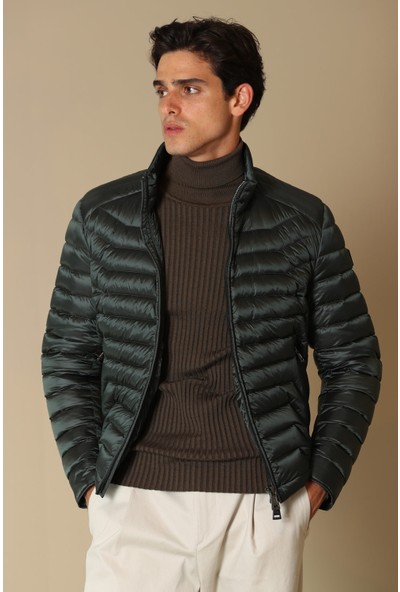 Lufian Andy Kaz Tüyü Erkek Mont Siyah