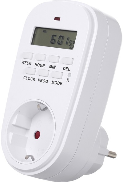 Fairy LCD Ekran Ile Dijital Zamanlayıcı Anahtar Priz (Yurt Dışından)