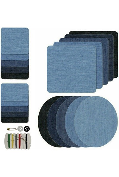 Trcool 20 Parça Ütü ile Yapıştırılabilir Kot Kumaşı Yama (Yurt Dışından)