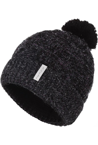 Fonem Kadın Ponponlu Simli Yünlü Nihika Bere Fo 2665 Siyah Fonem Kadın Ponponlu Simli Yünlü Nihika Bere Fo 2665 Siyah